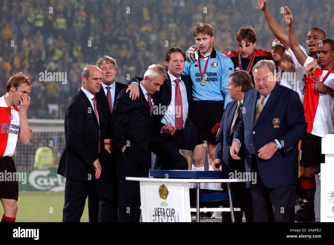 Uefa cup final feyenoord players hi-res stock photography and images ...