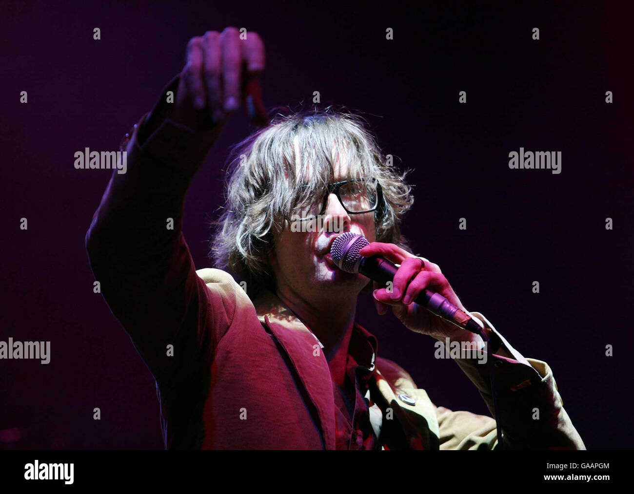 The Electric Picnic - Ireland. Jarvis Cocker performing on stage at the ...