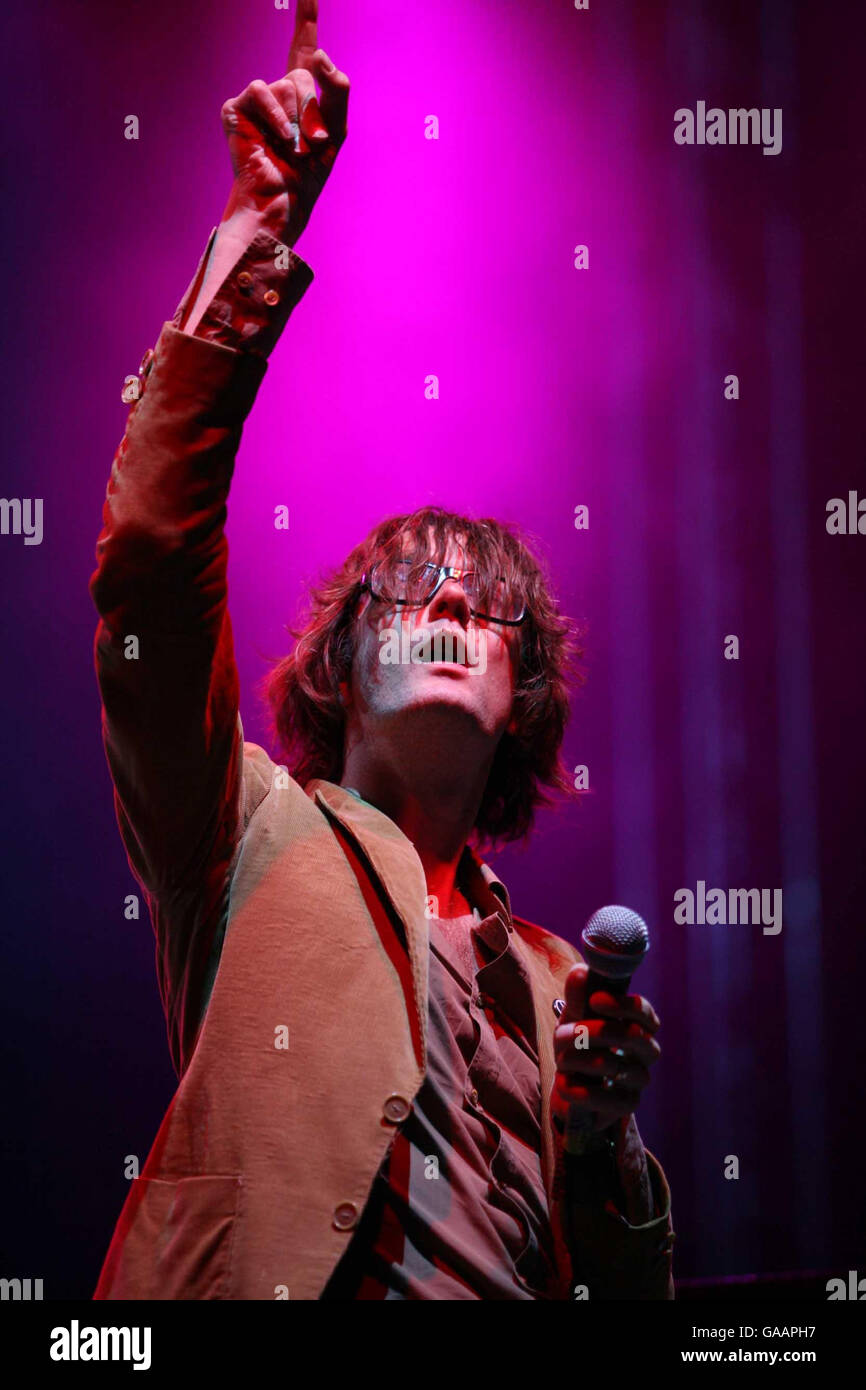 The Electric Picnic - Ireland. Jarvis Cocker performing on stage at the ...