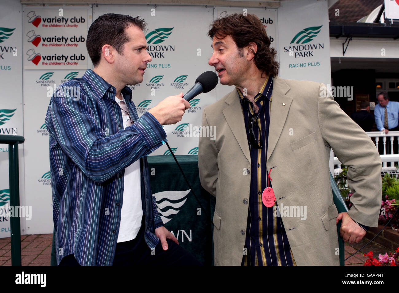 An interview in the winners enclosure hi-res stock photography and ...