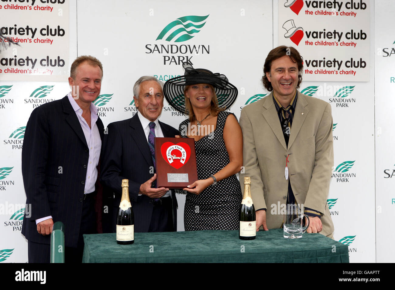Bobby Davro and Malandra Burrows present the prizes in the winners ...