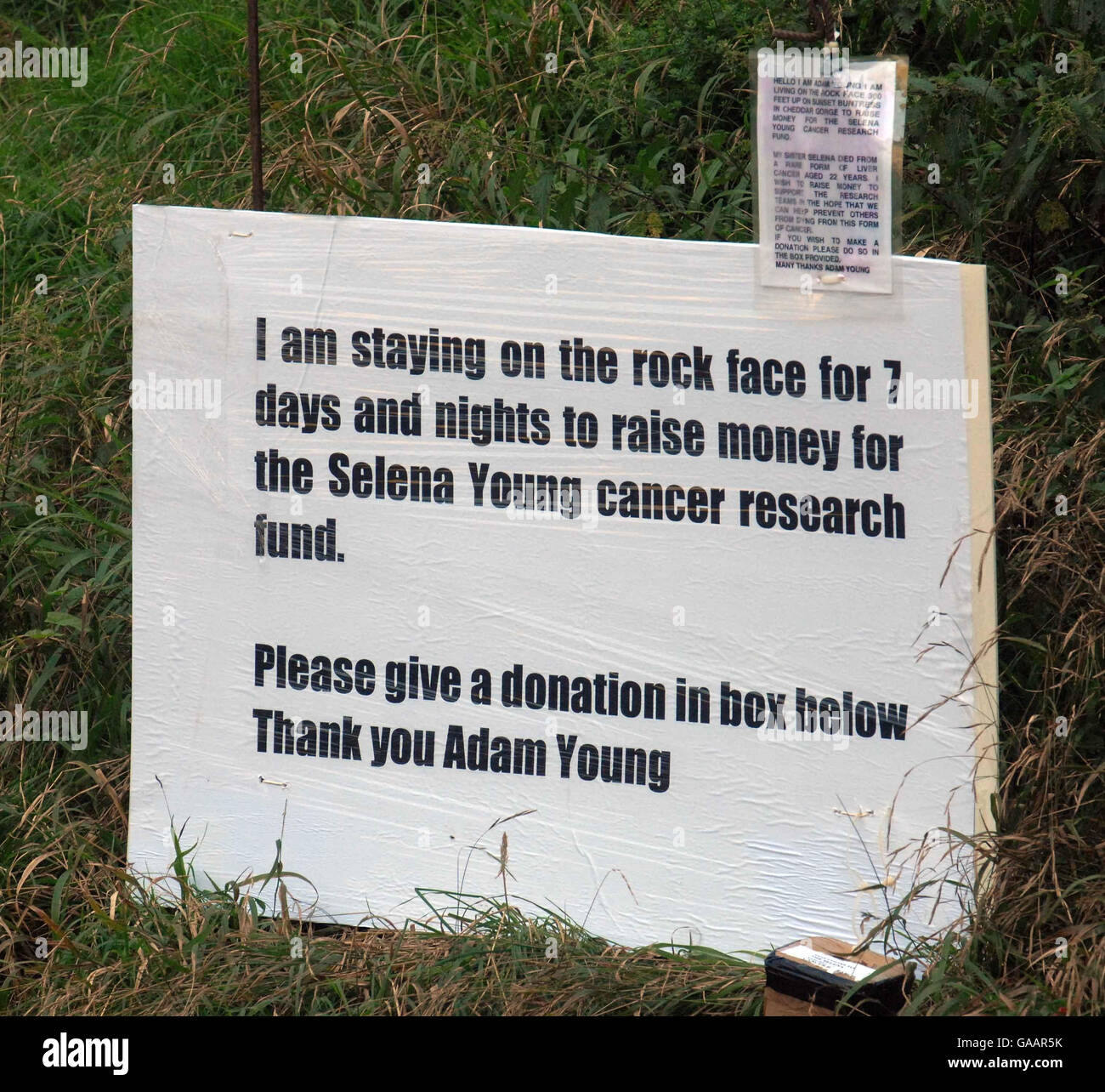 Cheddar gorge camper Stock Photo - Alamy