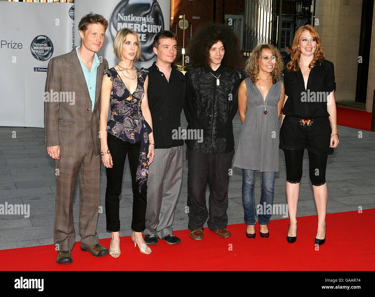 Seb Rochford arriving with Basquiat Strings for the Mercury Prize 2007 ...