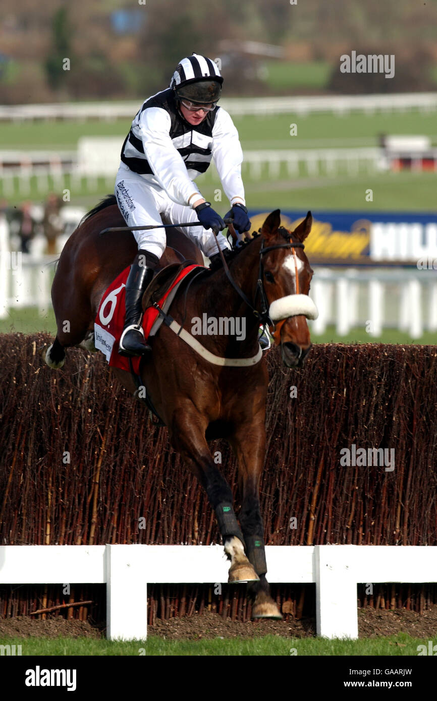 Horse Racing - Cheltenham National Hunt Festival. Moscow Flyer leads ...