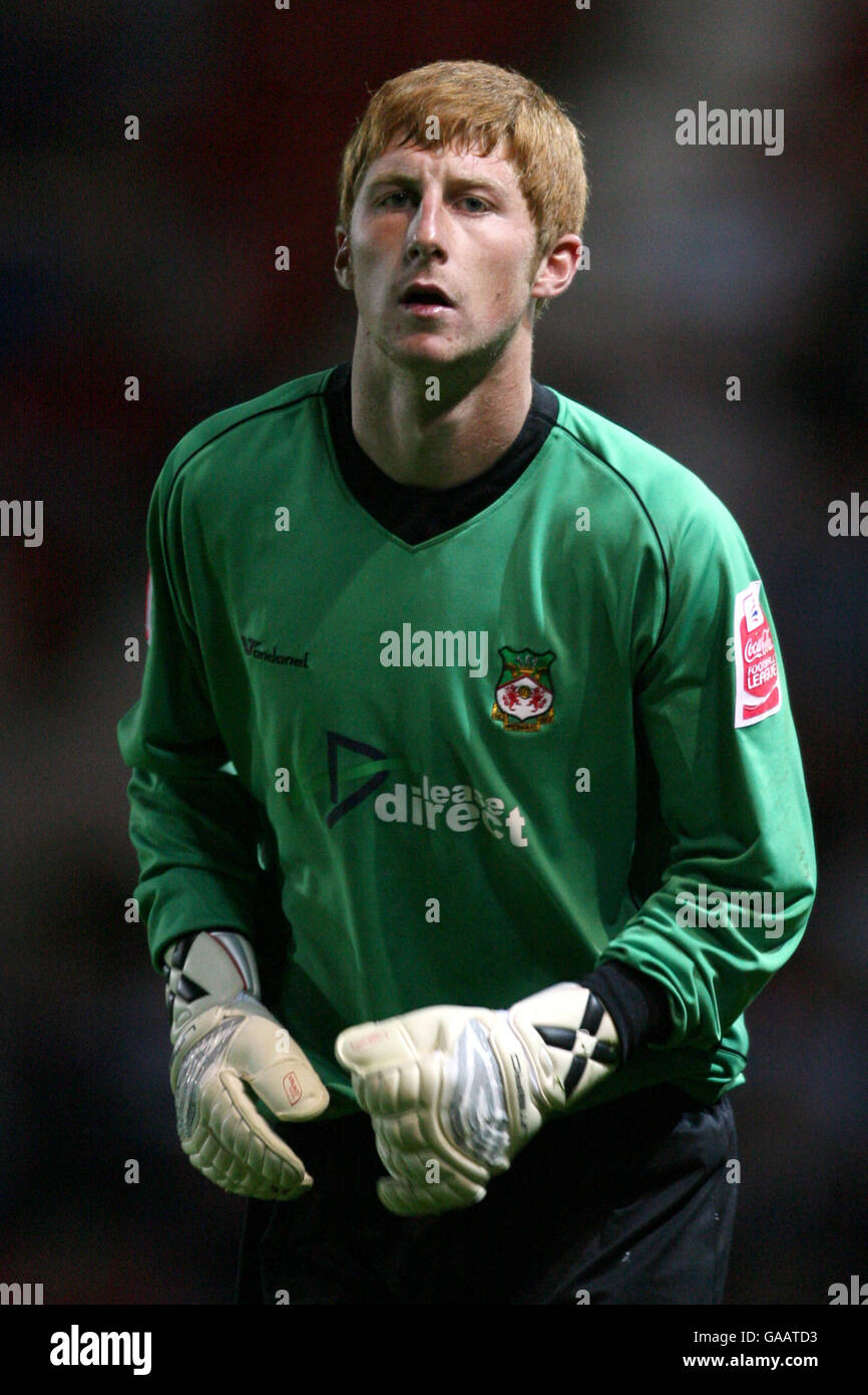Wrexham goalkeeper michael jones hi-res stock photography and images ...