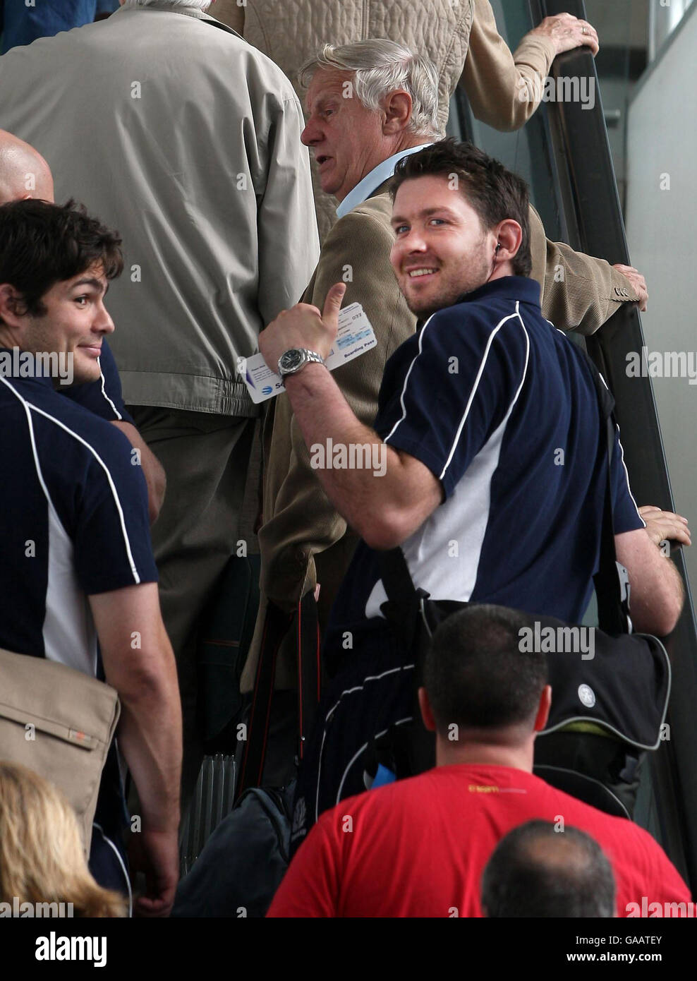 Scotland's Scott Murray (right) and Marcus DI Rollo at Edinburgh ...