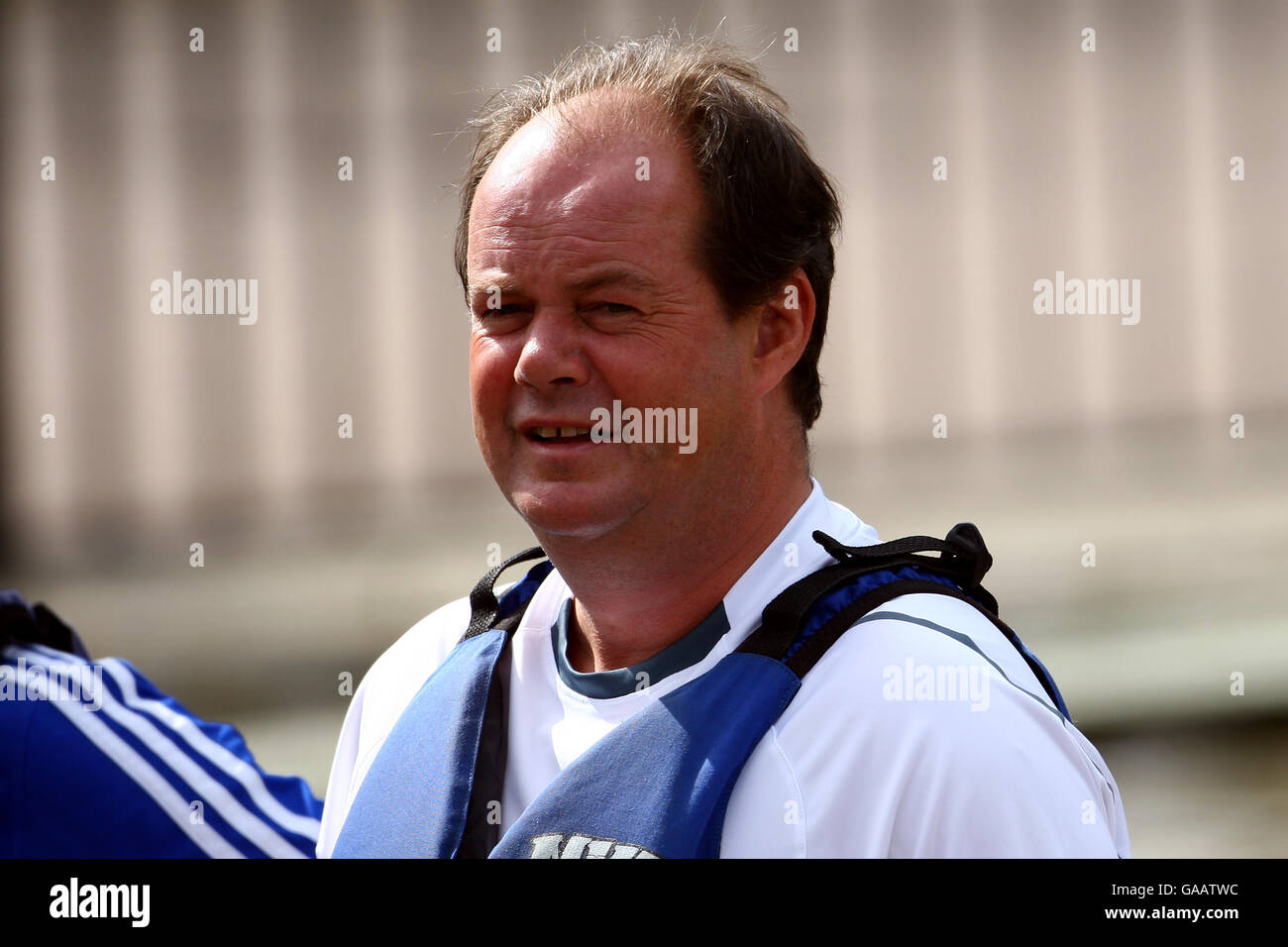 Conservative Wimbledon MP Stephen Hammond takes part in a dragon boat ...