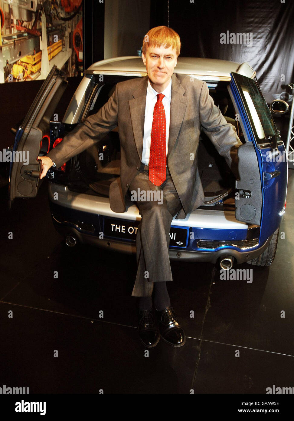 Competitiveness Minister Stephen Timms tries out the new rear doors of ...