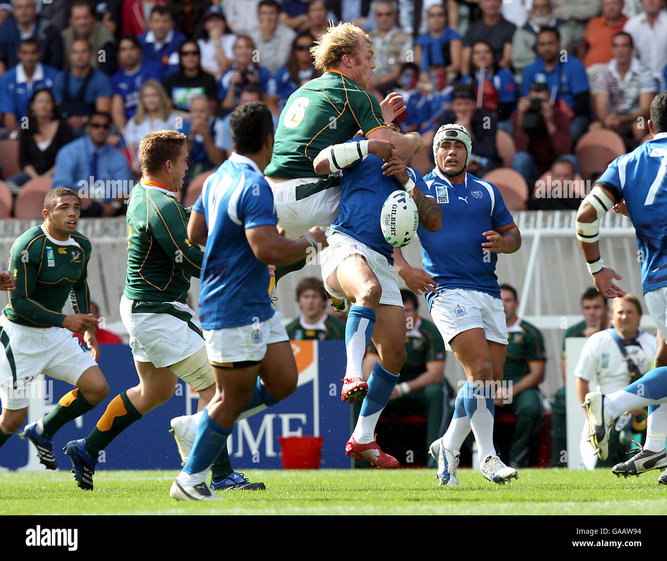 Rugby - IRB Rugby World Cup 2007 - Pool A - South Africa vs Samoa ...