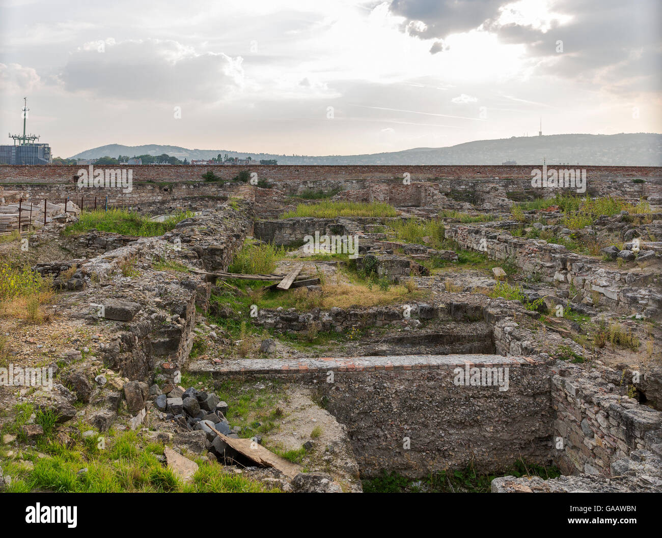 Medieval ruins in Budapest Castle, Hungary Stock Photo - Alamy