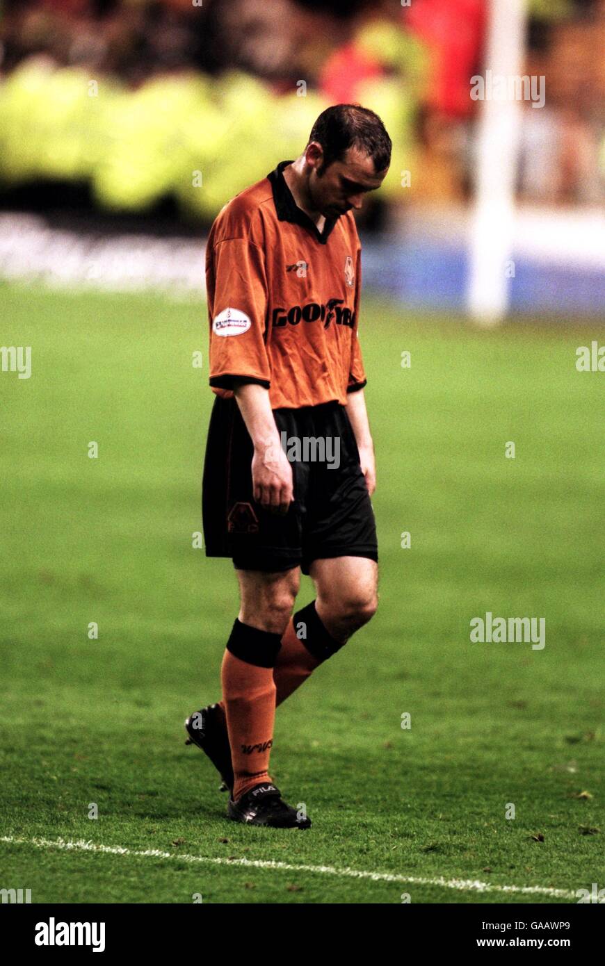 Wolverhampton Wanderers' Colin Cameron walks off dejected Stock Photo ...