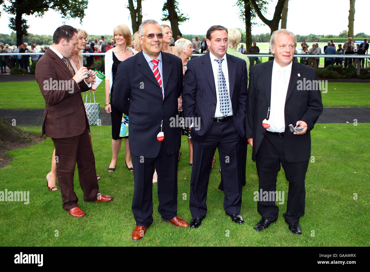 Horse racing pfa centenary event haydock racecourse hi-res stock ...