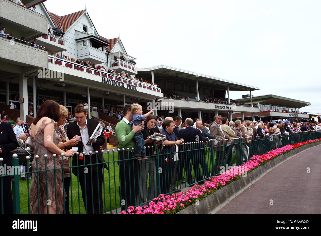 Horse racing pfa centenary event haydock racecourse hi-res stock ...