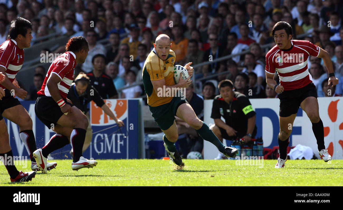 Australia's captain Stirling Mortlock during the opening group B match ...