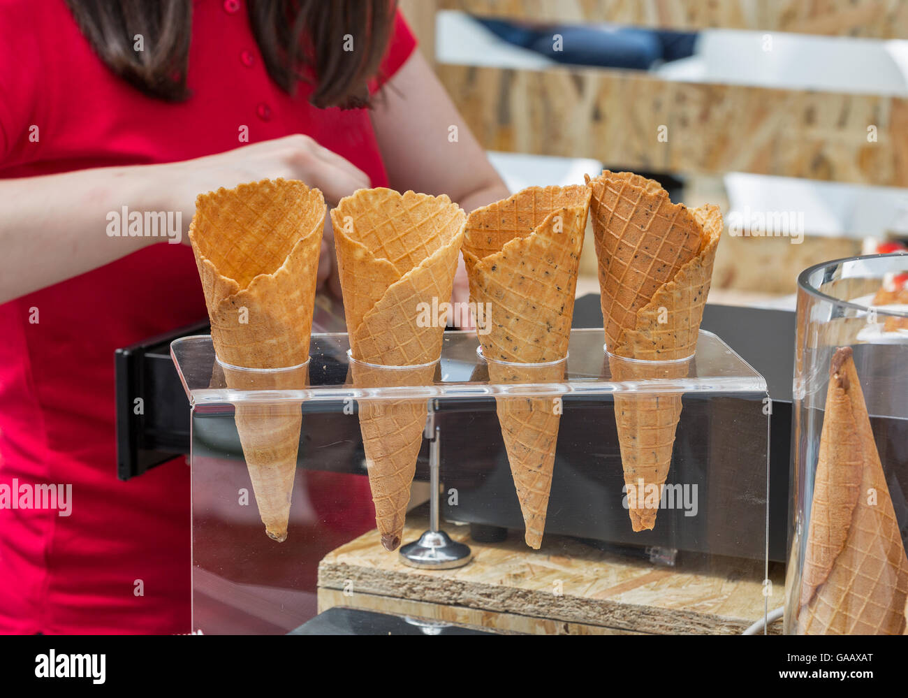 Ice cream seller cone hi-res stock photography and images - Alamy