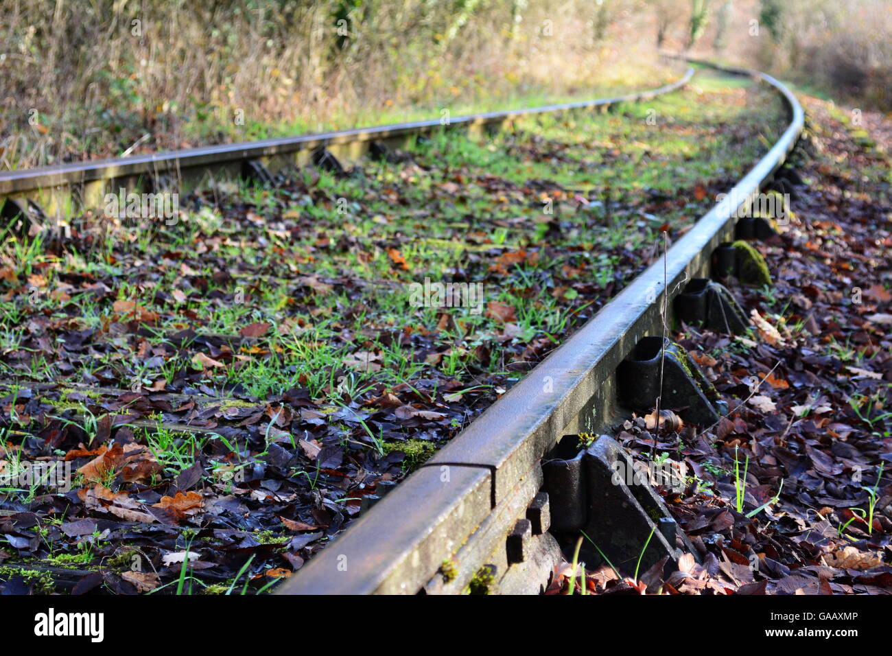 abandoned railway tracks Stock Photo - Alamy
