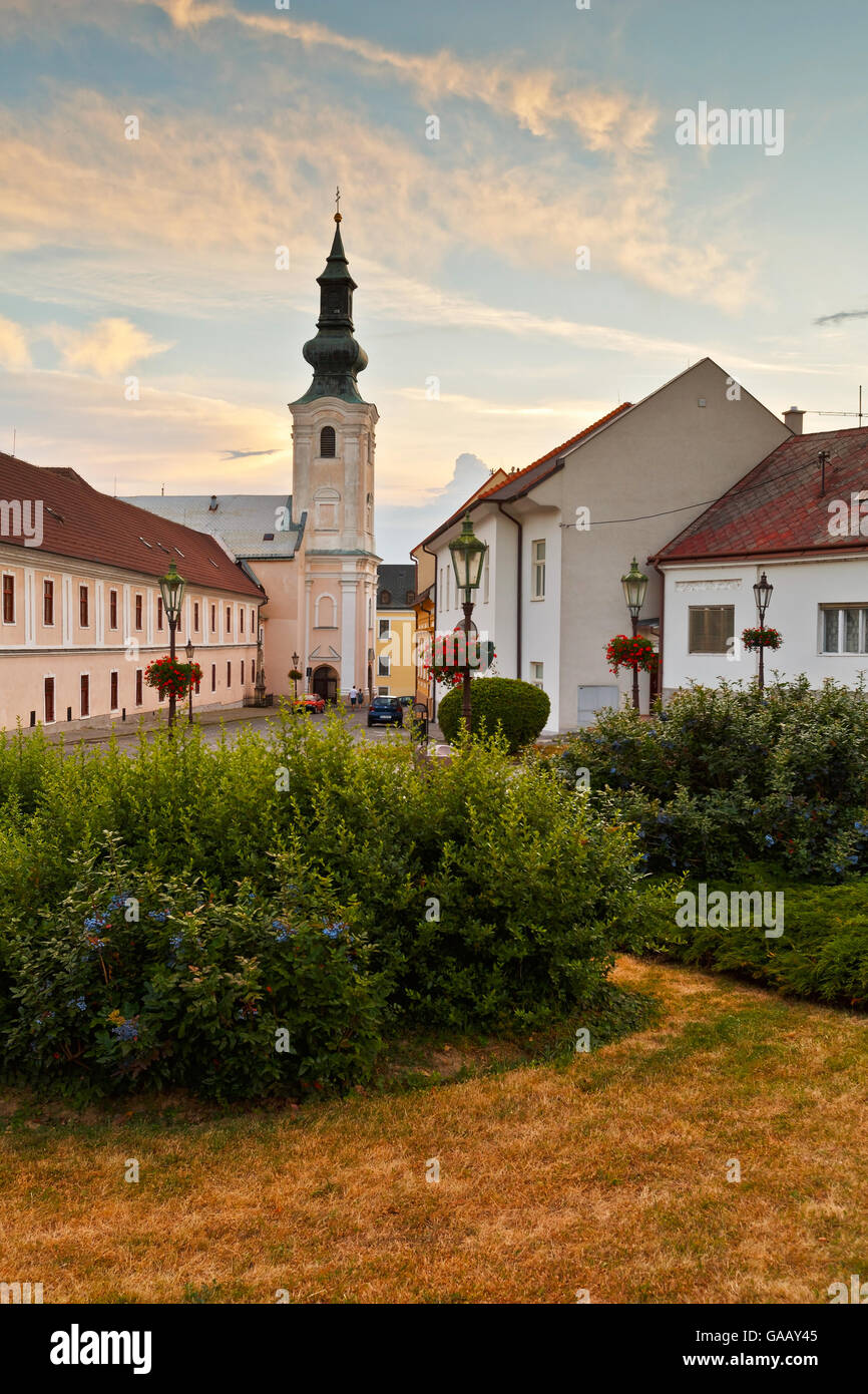 Architecture of the old town of Nitra Stock Photo - Alamy