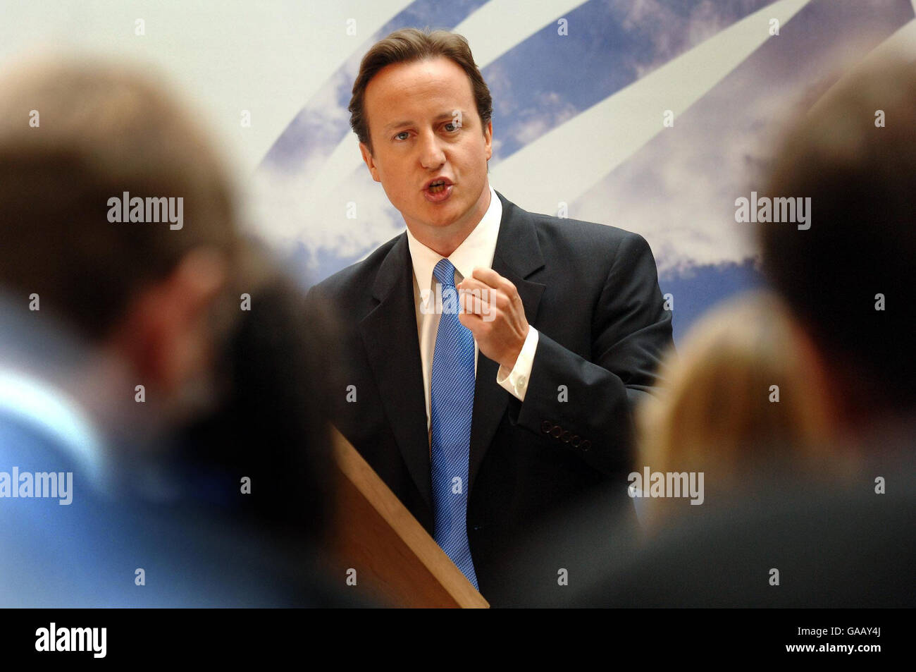 Cameron speaks at City firm KPMG Stock Photo - Alamy