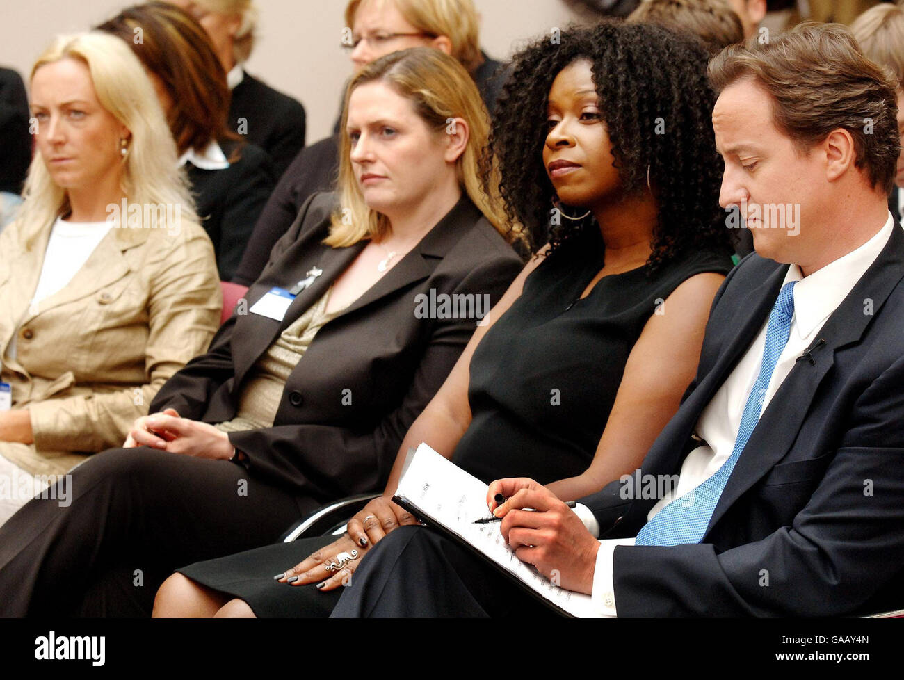 Cameron speaks at City firm KPMG Stock Photo - Alamy