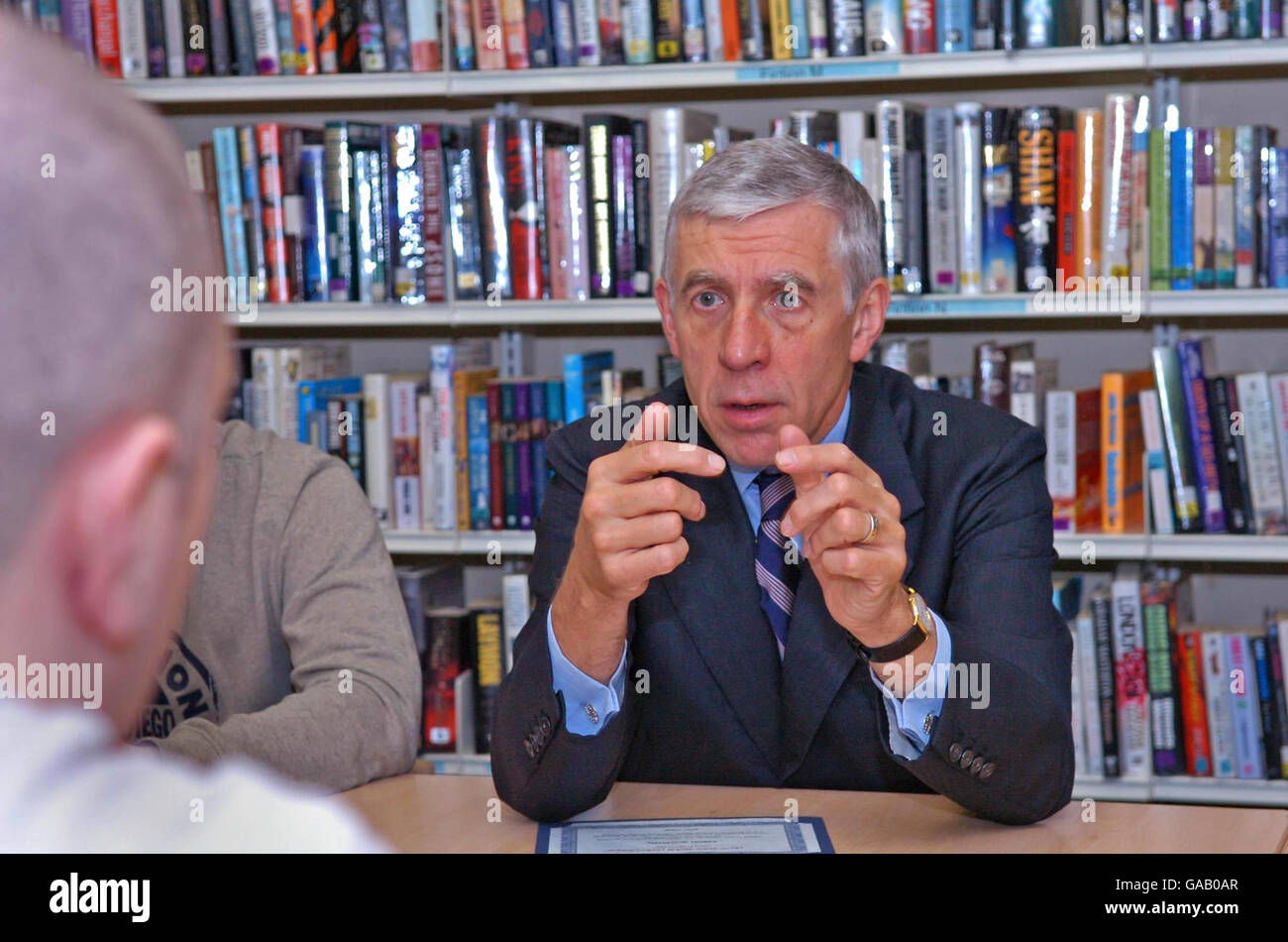 Jack Straw visits HMP Preston Stock Photo - Alamy