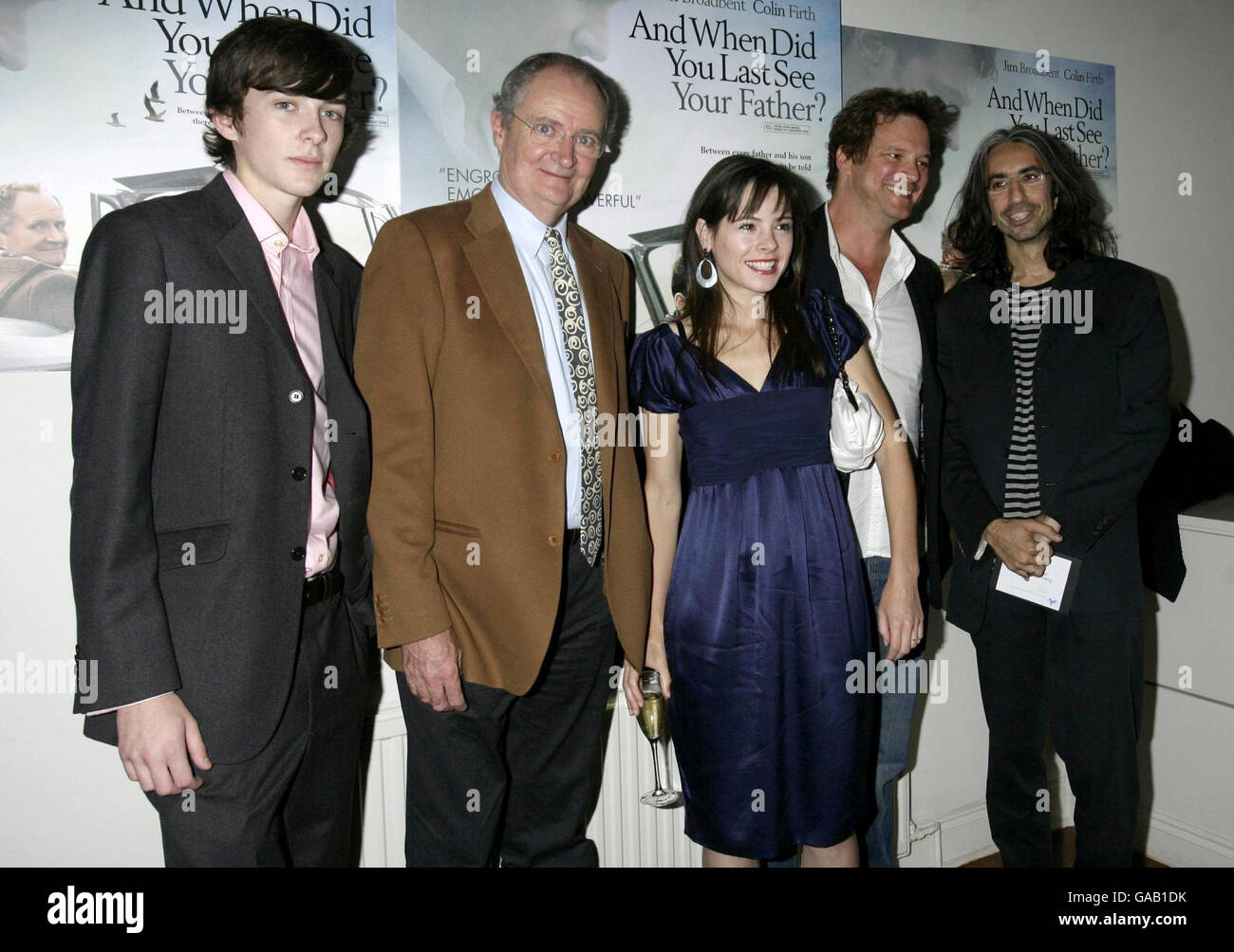 And When Did You Last See Your Father Premiere - London Stock Photo - Alamy