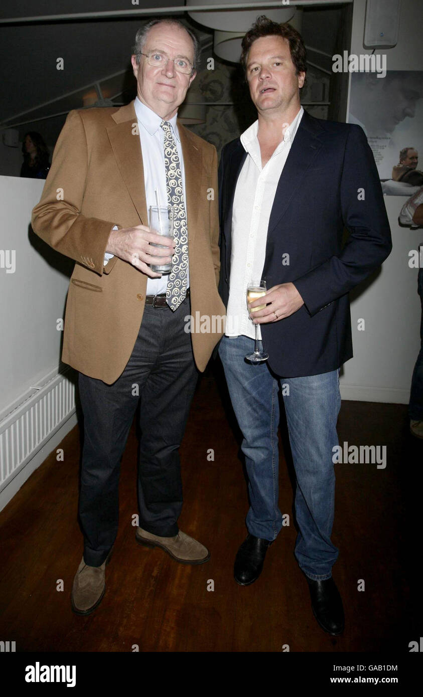 From left-right: Jim Broadbent and Colin Firth arriving for the film ...