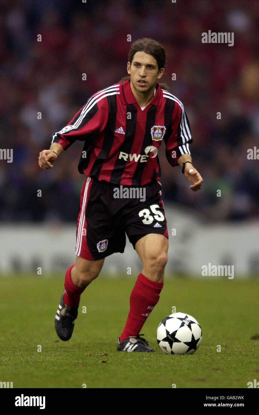 Bayer leverkusen v real madrid diego placente hi-res stock photography ...