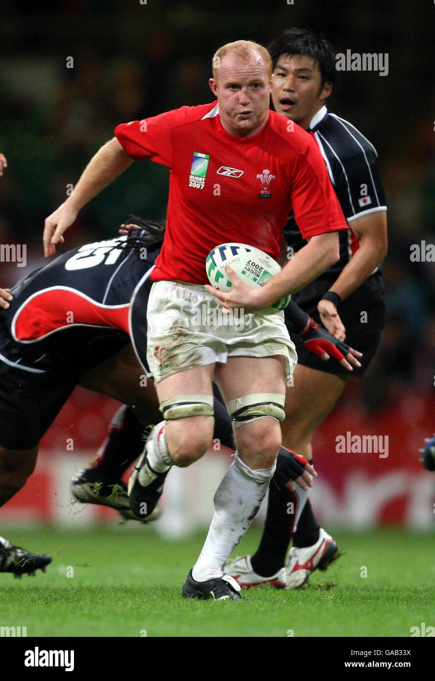 Wales's Martyn Williams in action against Japan during the IRB World ...