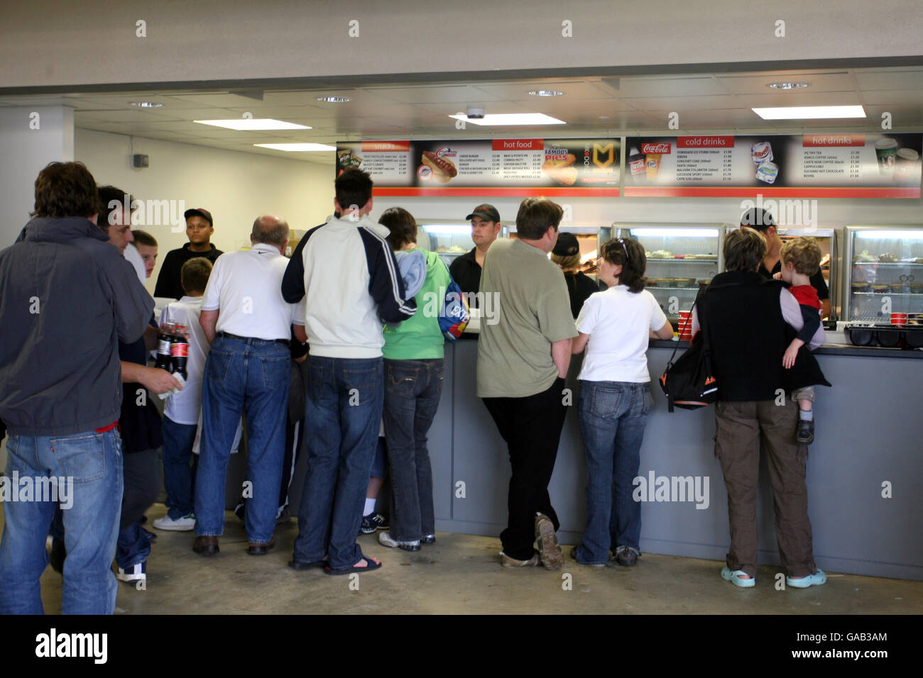 Football mk dons fast food drinks bottle junk ground shop hi-res stock ...