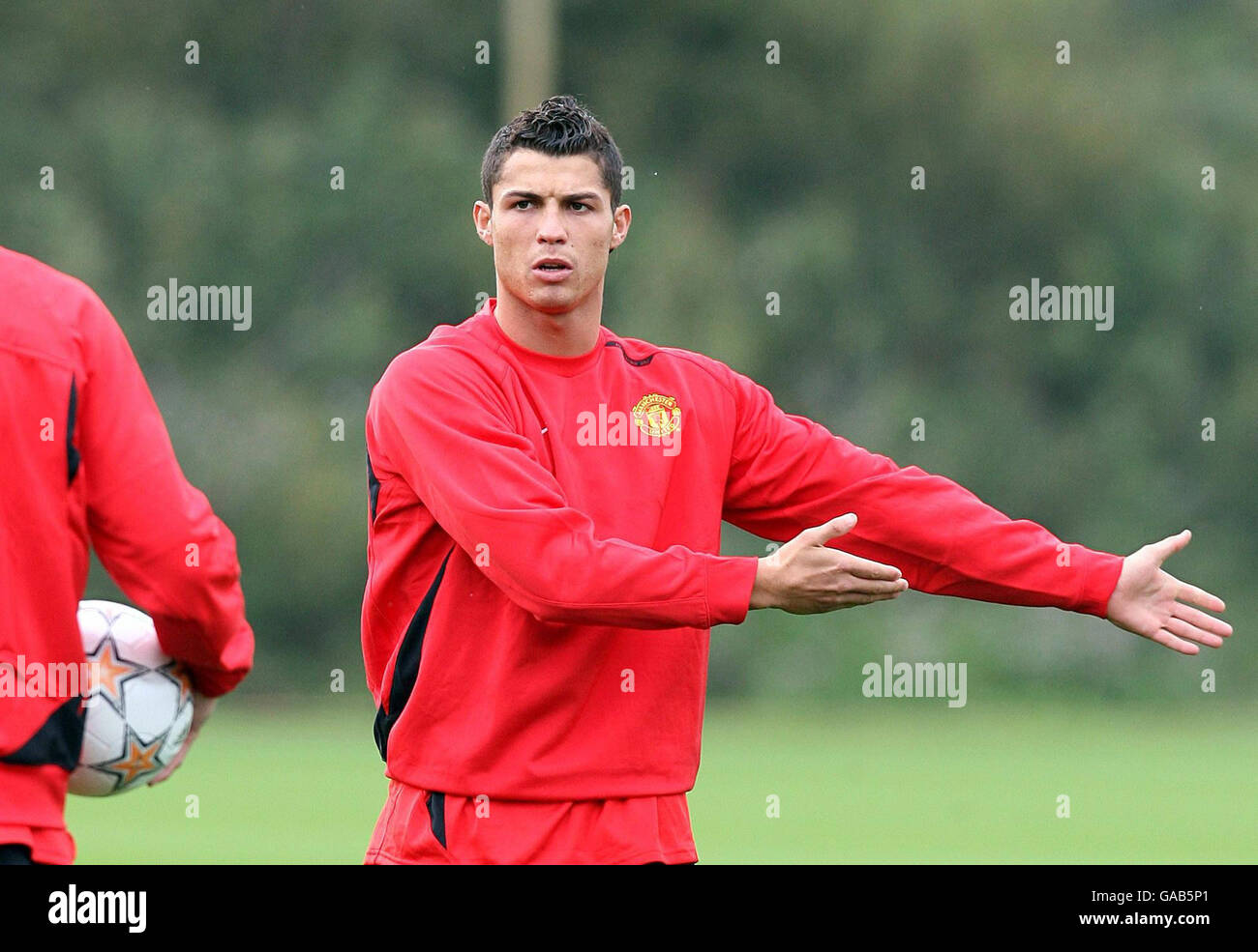 Manchester United's Cristiano Ronaldo during a training session at ...