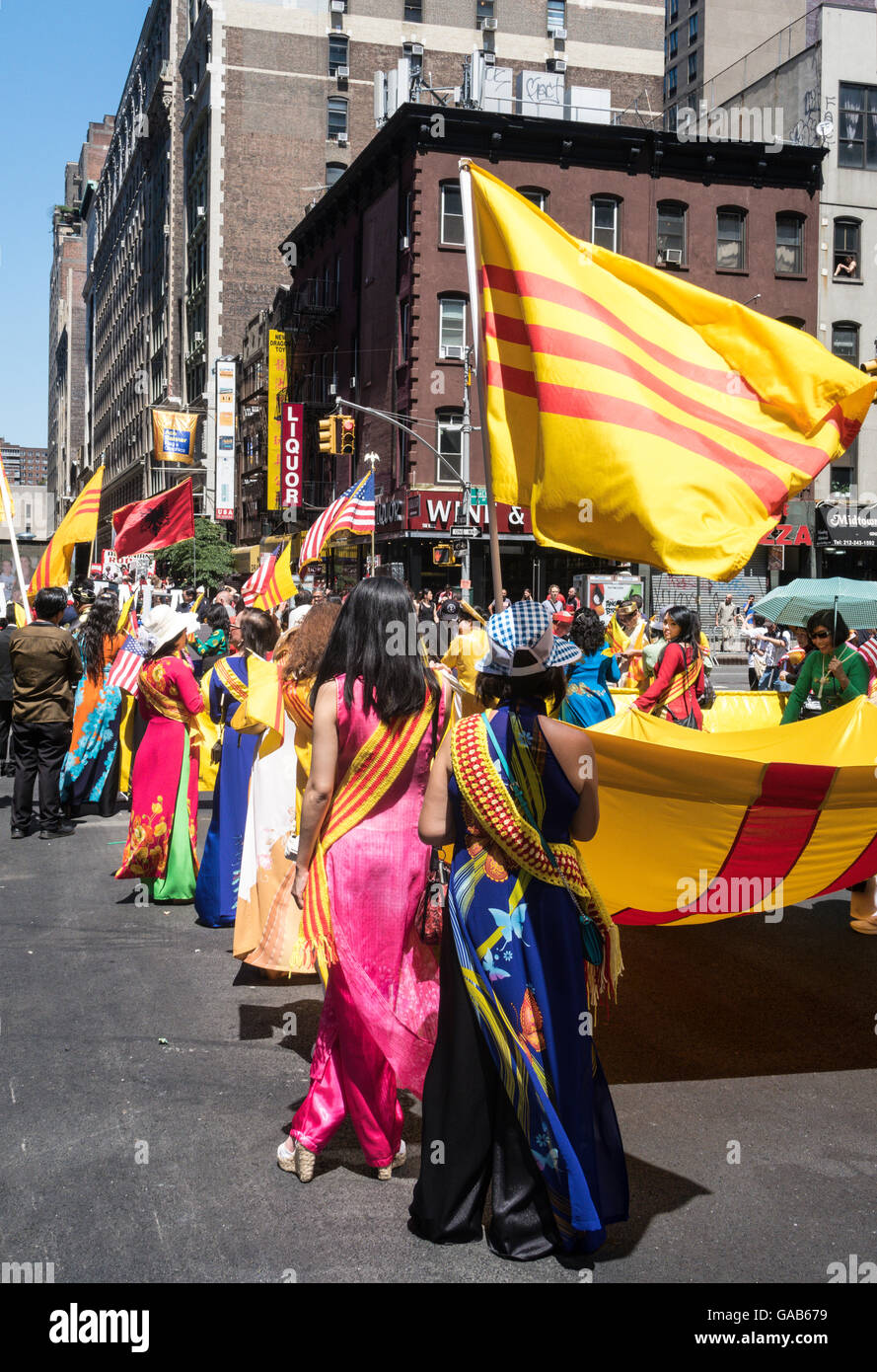 Annual International Cultural Parade, NYC USA Stock Photo - Alamy