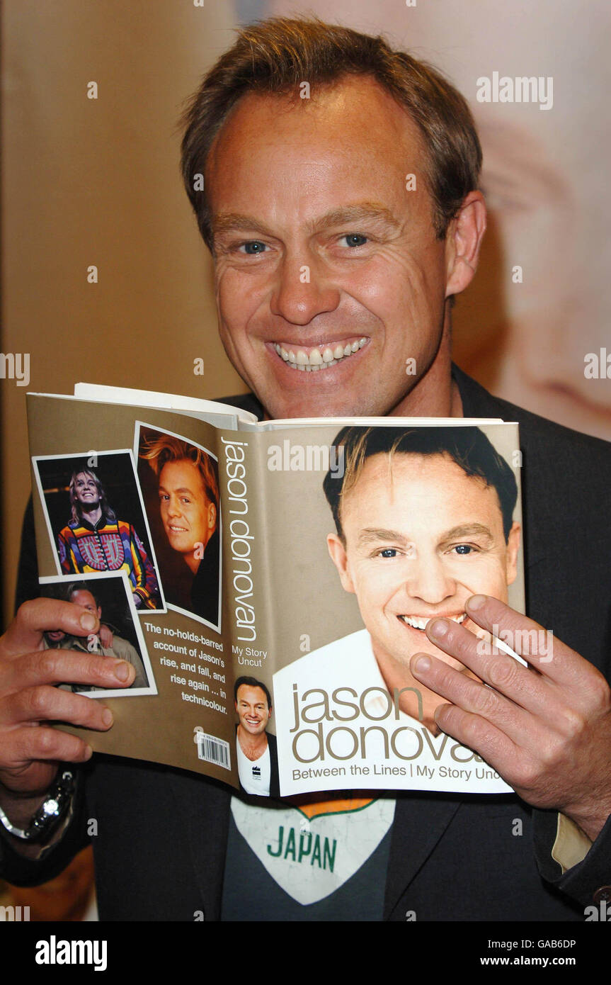 Jason donovan book between lines hi-res stock photography and images ...