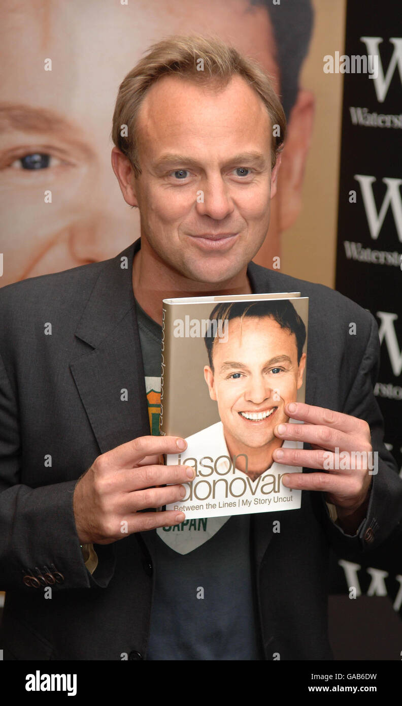 Jason Donovan book signing - London Stock Photo - Alamy
