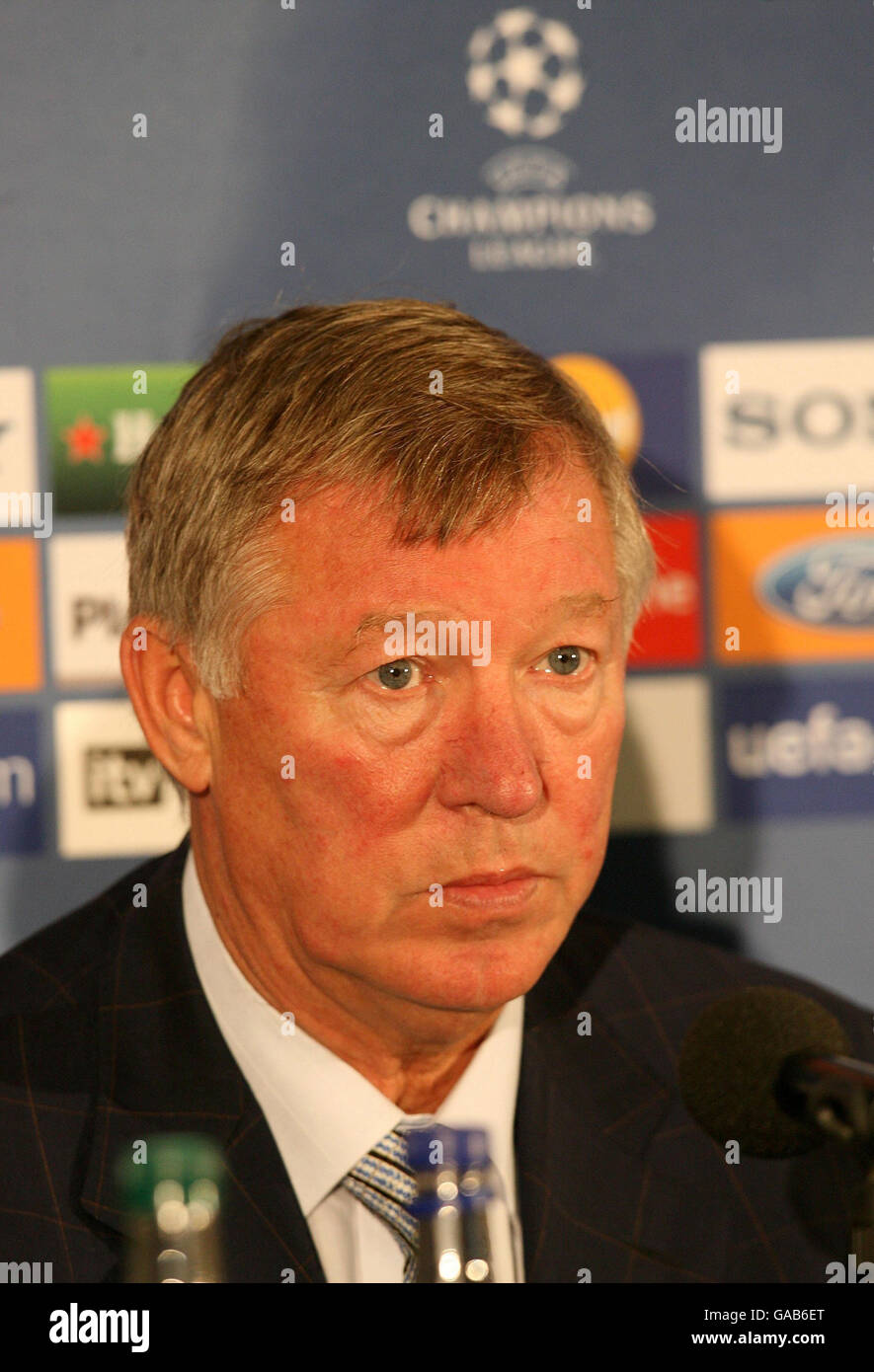 Soccer - Manchester United Press Conference - Old Trafford Stock Photo ...