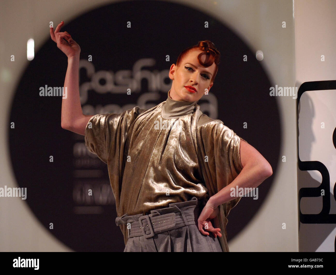 Manchester Fashion Weekend. A model displays during the opening of ...