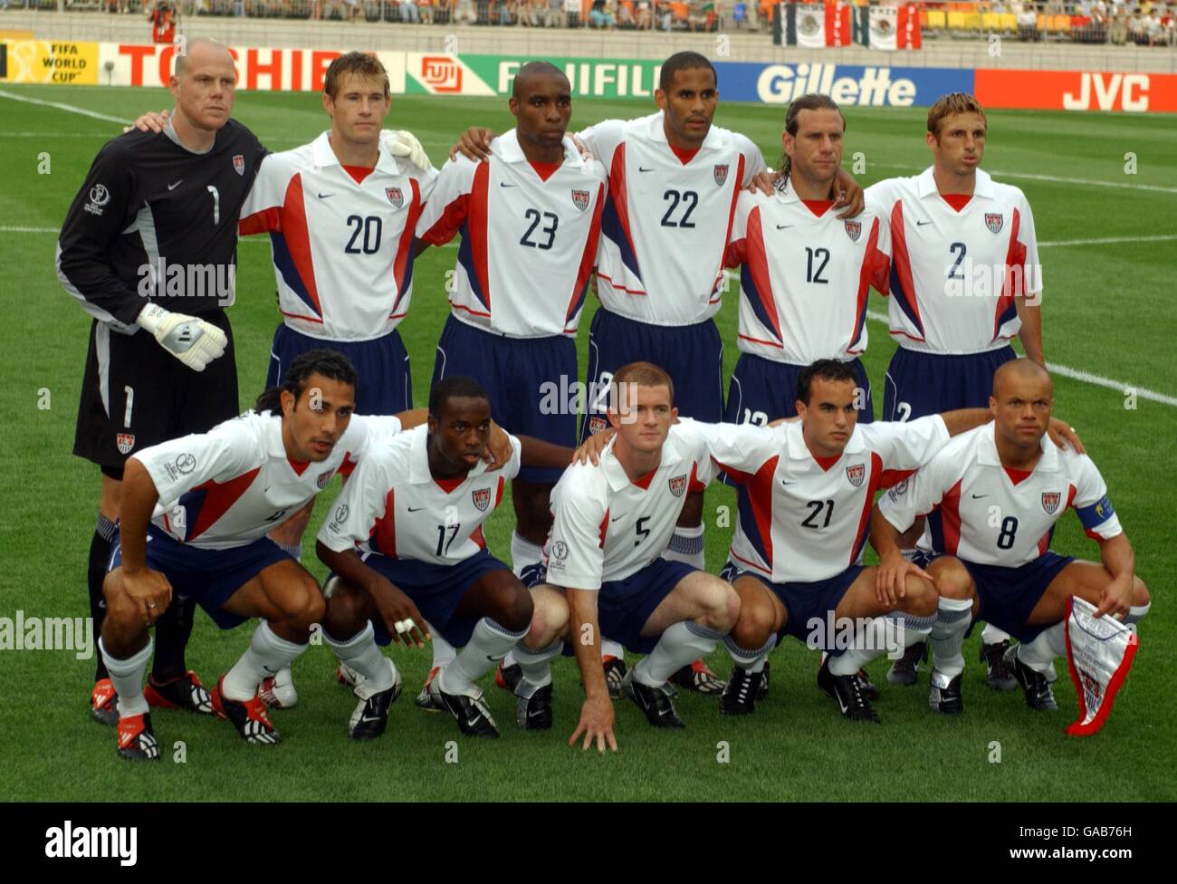 Soccer - FIFA World Cup 2002 - Group D - USA v Portugal. USA team group ...