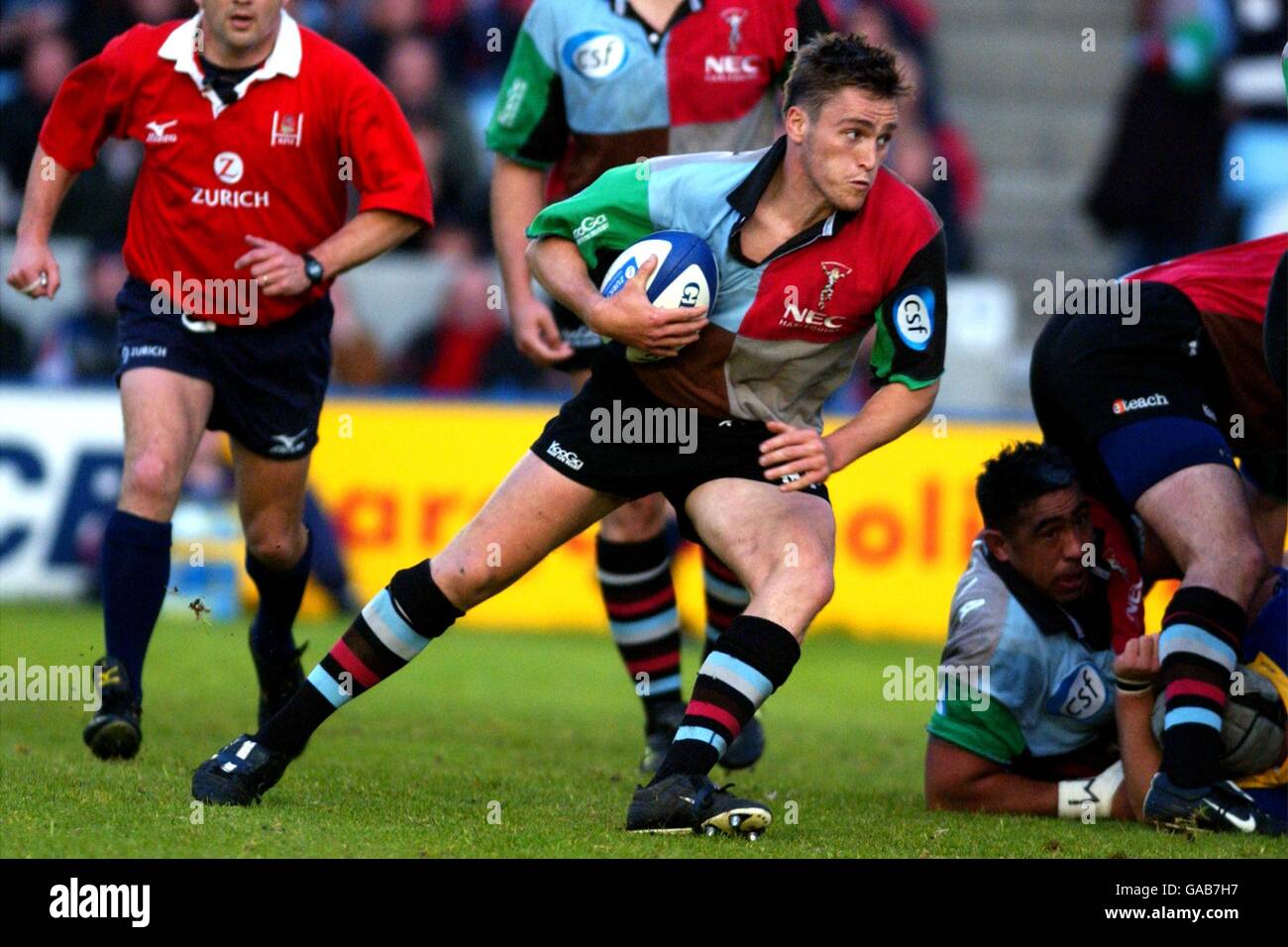 Nec harlequins matthew powell in action hi-res stock photography and ...