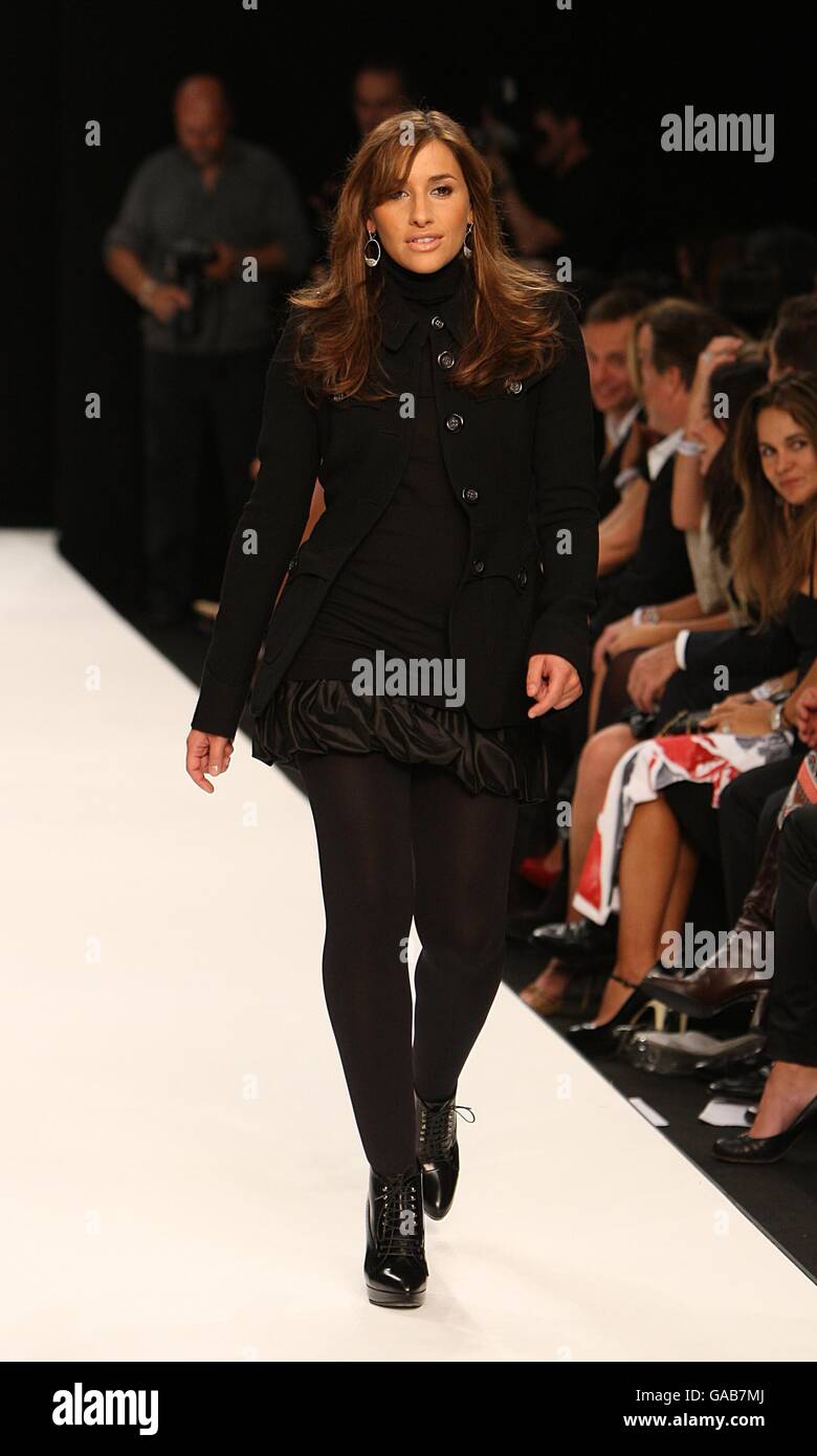 All Saints singer Melanie Blatt on the catwalk during the Fashion for ...