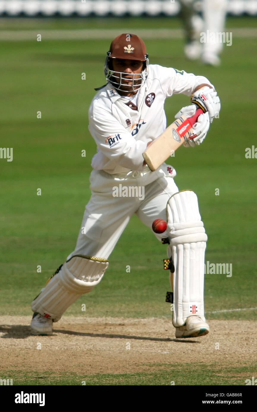 Surreys mark ramprakash in action against lancashire hi-res stock ...