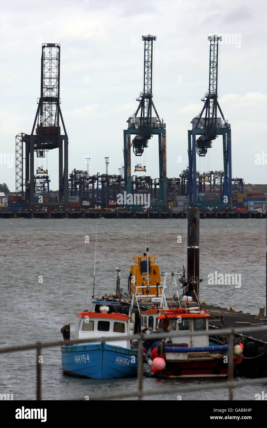 International Container Port Stock Photo - Alamy