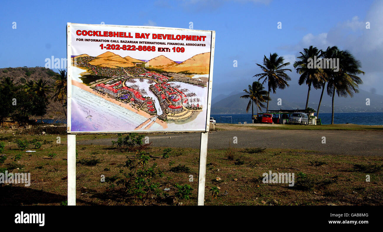 Cockleshell Bay beach. Cockleshell Bay beach, St Kitts Stock Photo - Alamy