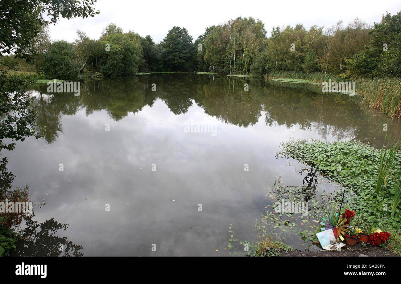 Inquest into pond death Stock Photo - Alamy