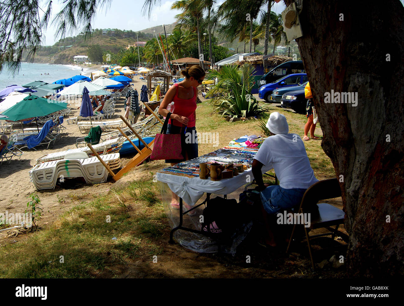 Frigate Bay beach, St Kitts. Frigate Bay beach, St Kitts Stock Photo ...