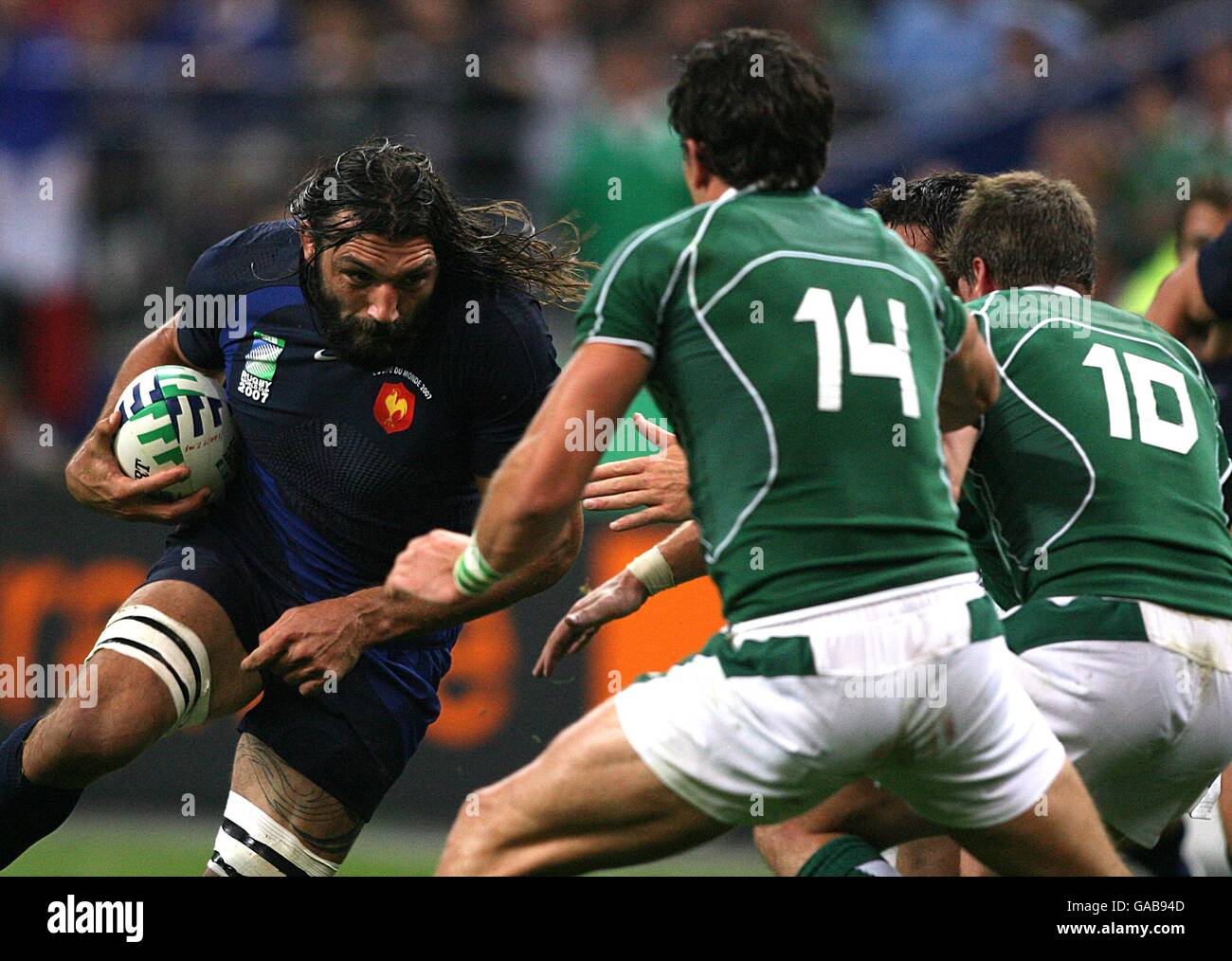 Sebastien chabal rugby world cup hi-res stock photography and images ...