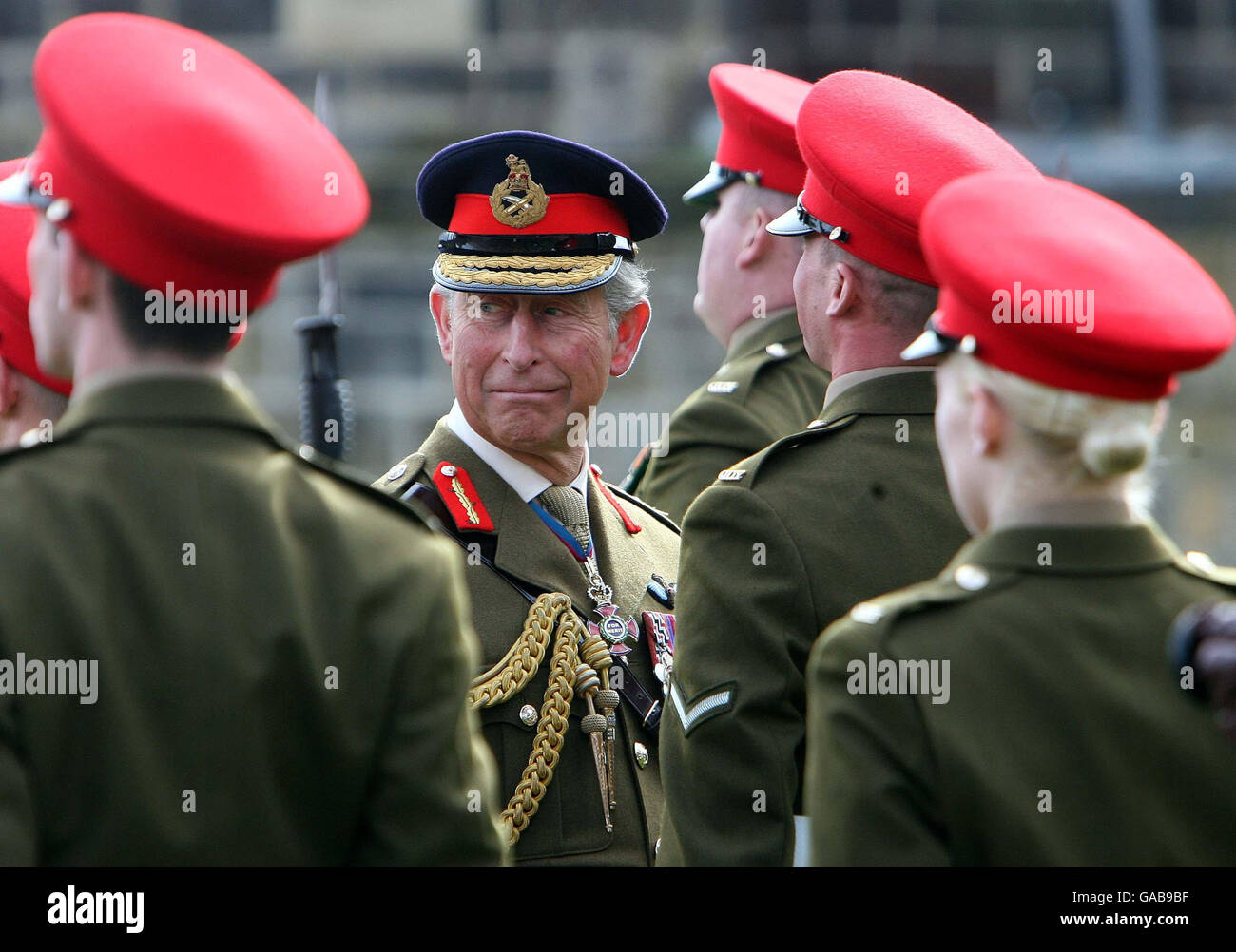 The Prince of Wales presents The Queen's Own Yeomanry Regiment with its ...
