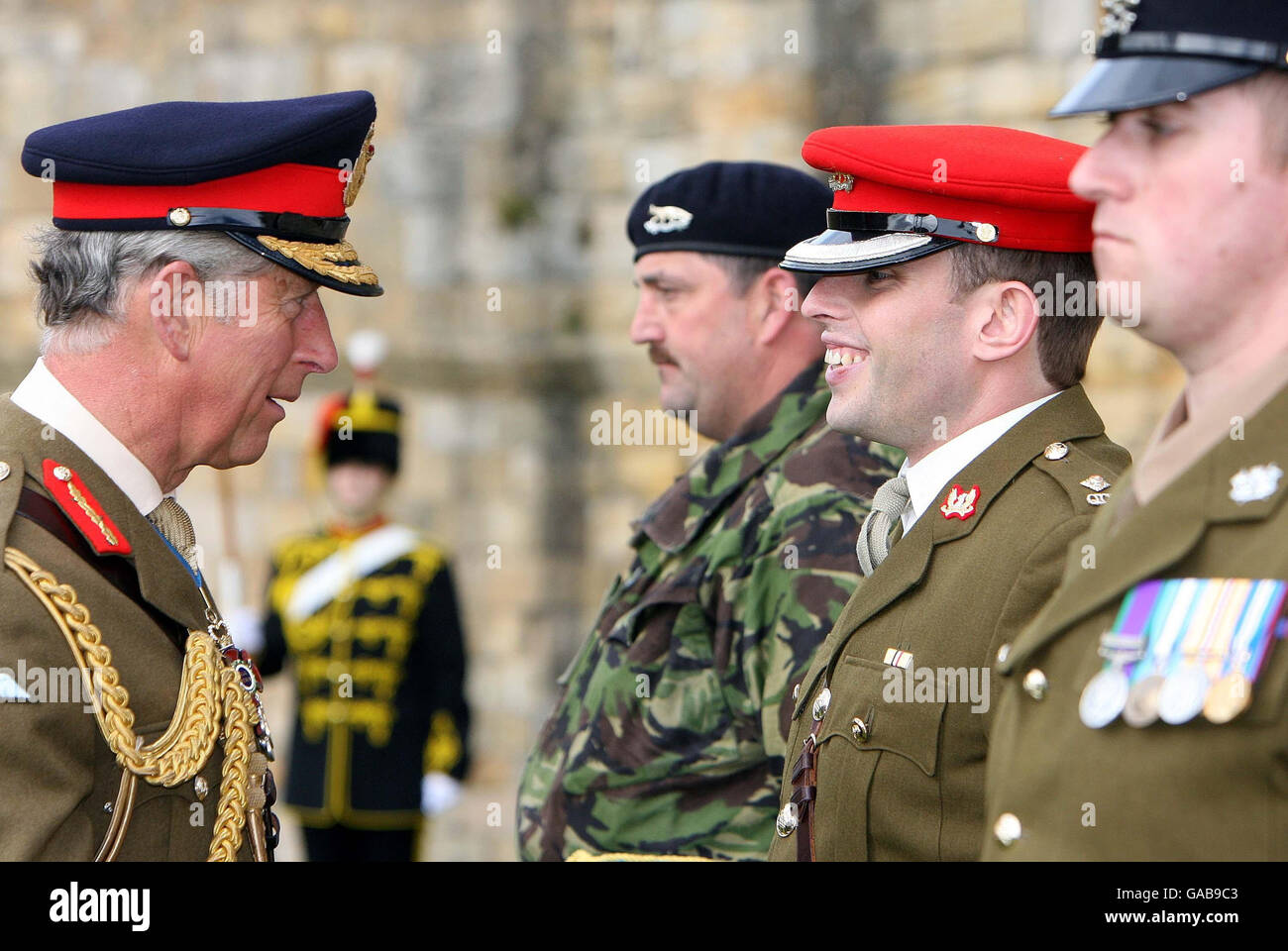 The Prince of Wales meets Lt Alex Siddell from Girvan in Ayrshire ...