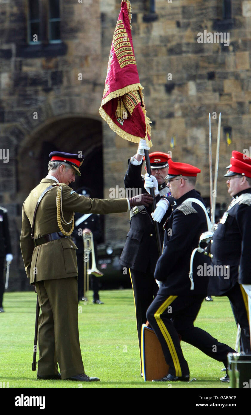 The Prince of Wales presents The Queen's Own Yeomanry Regiment with its ...
