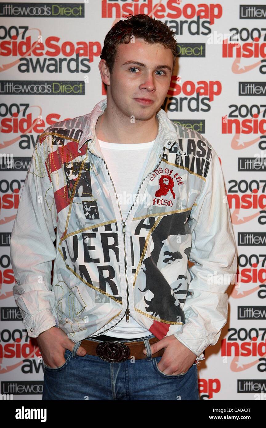 Inside Soap Awards 2007 - London. Tom Hudson at the Inside Soap Awards ...