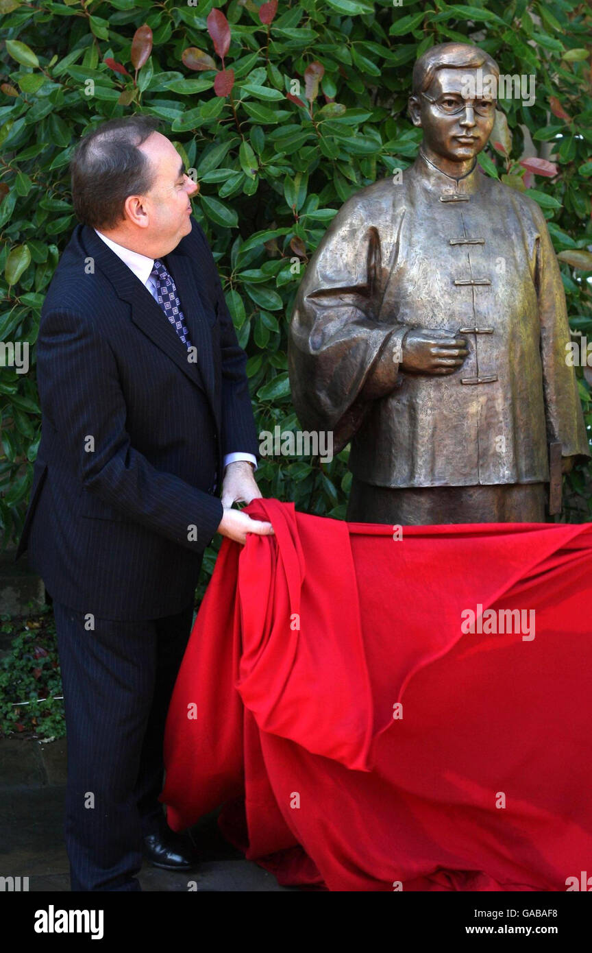 At the launch of the confucius institute hi-res stock photography and ...