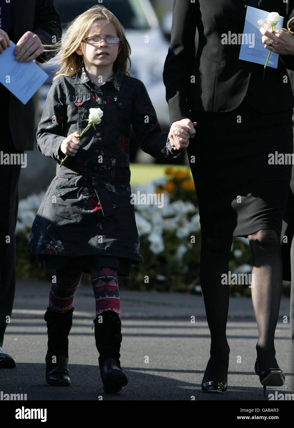 Alison McRae and daughter Holly leave the funeral of Colin McRae and ...
